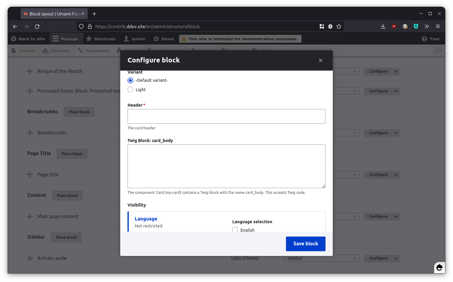 Single Directory Components: Block | Drupal.org